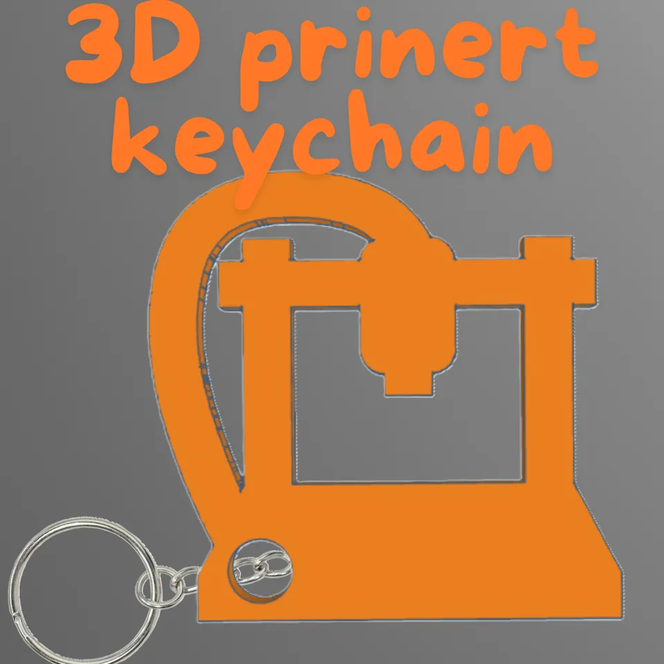 3D prinert keychain by Player Xy | Download free STL model | Printables.com