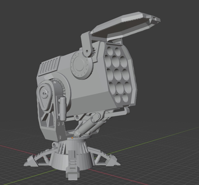 Battery Missile Launcher Remix by Micklen | Download free STL model ...