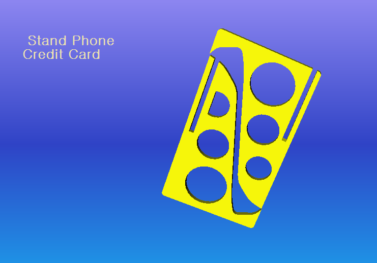 Phone stand Credit card dim von Nicola | Kostenloses STL-Modell ...