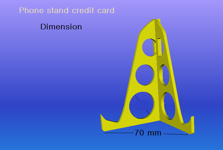 Phone stand Credit card dim von Nicola | Kostenloses STL-Modell ...
