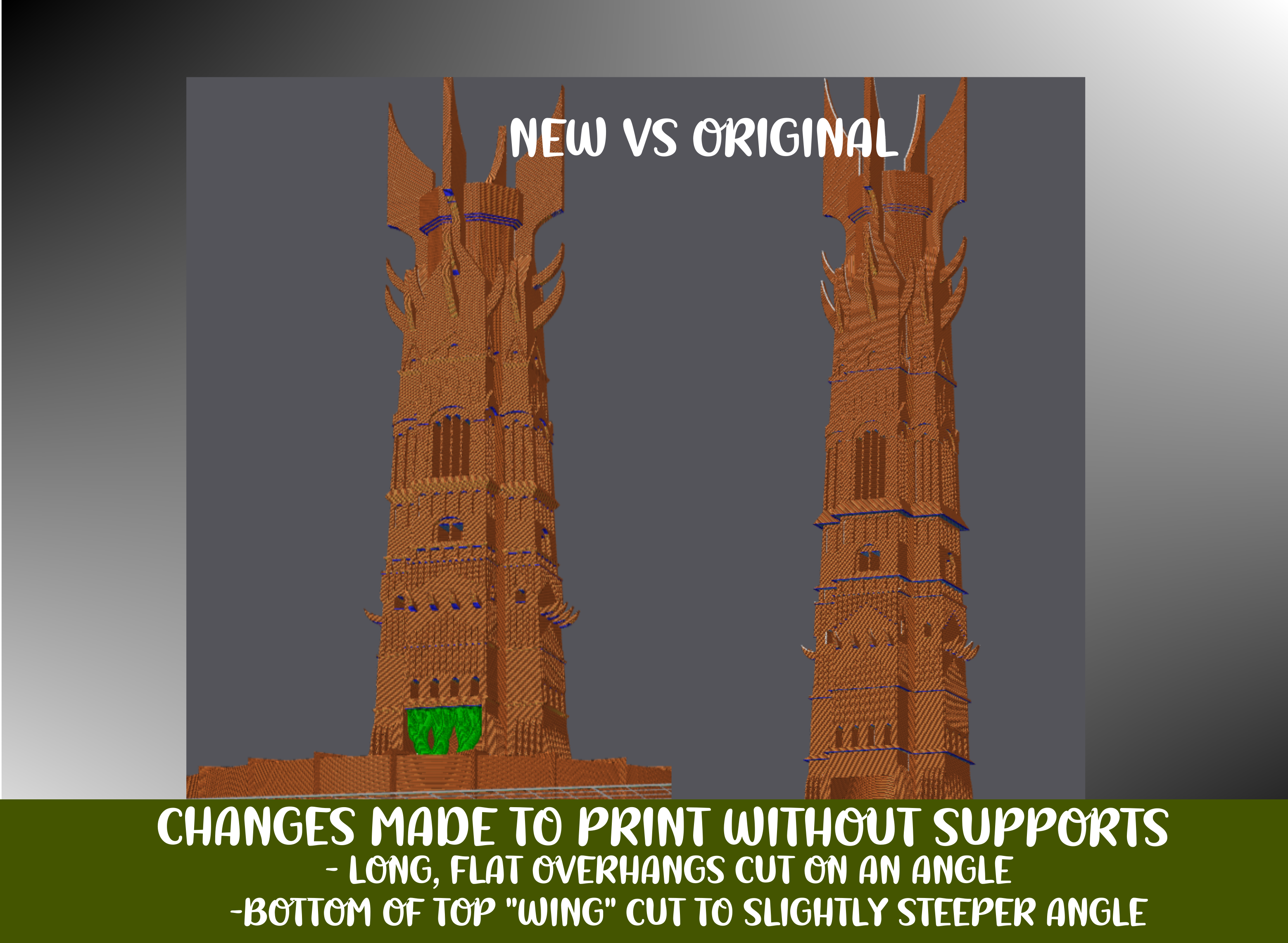 The Orthanc Tower: "Thicc" Edition (No supports!) by TheKirklands ...