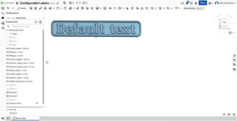 Editable configurable labels by middleagedspread | Download free STL ... Editable configurable labels by middleagedspread | Download free STL ...