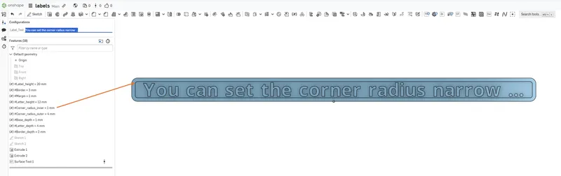 Editable configurable labels by middleagedspread | Download free STL ... Editable configurable labels by middleagedspread | Download free STL ...