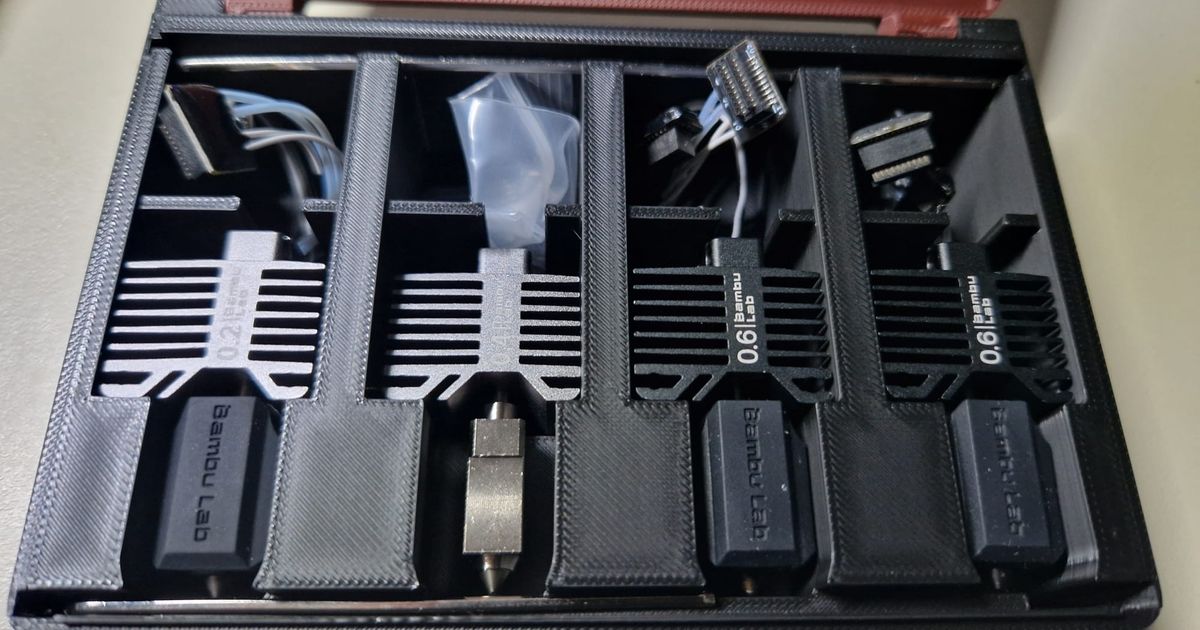 2 Alan keys and hotend assembly box for Bambu Lab P1 X1 par B Jay ...