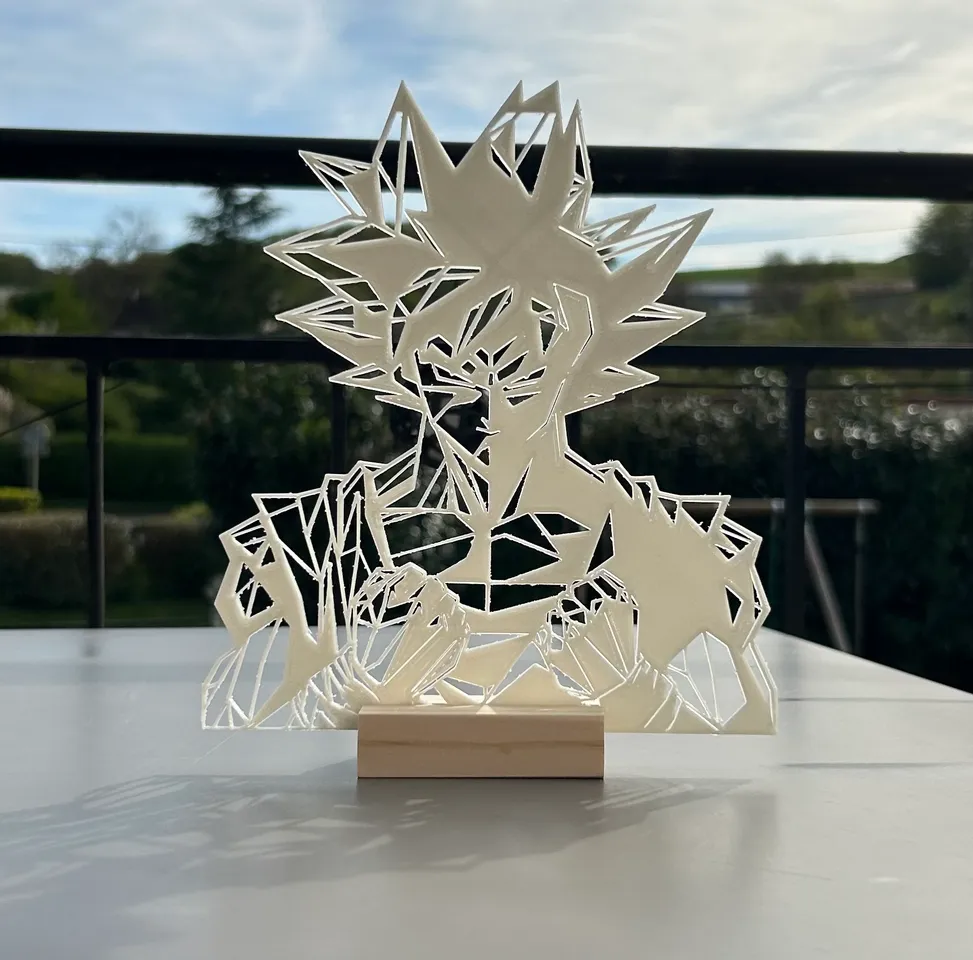 Son goku géométrique wall art by LPD Creation | Download free STL model ...