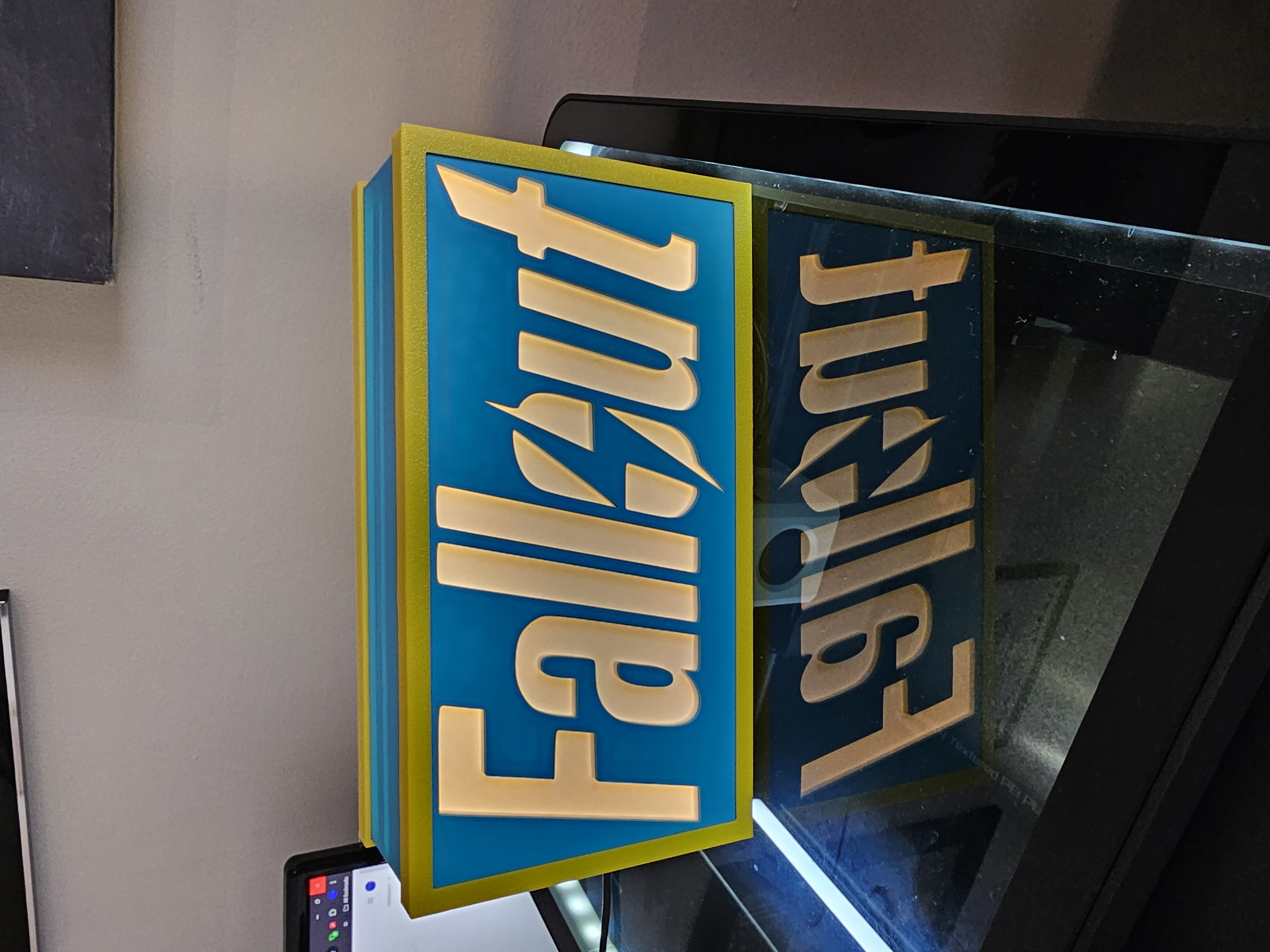 Fallout Light box with pause on logo for multicolour by john nixon ...