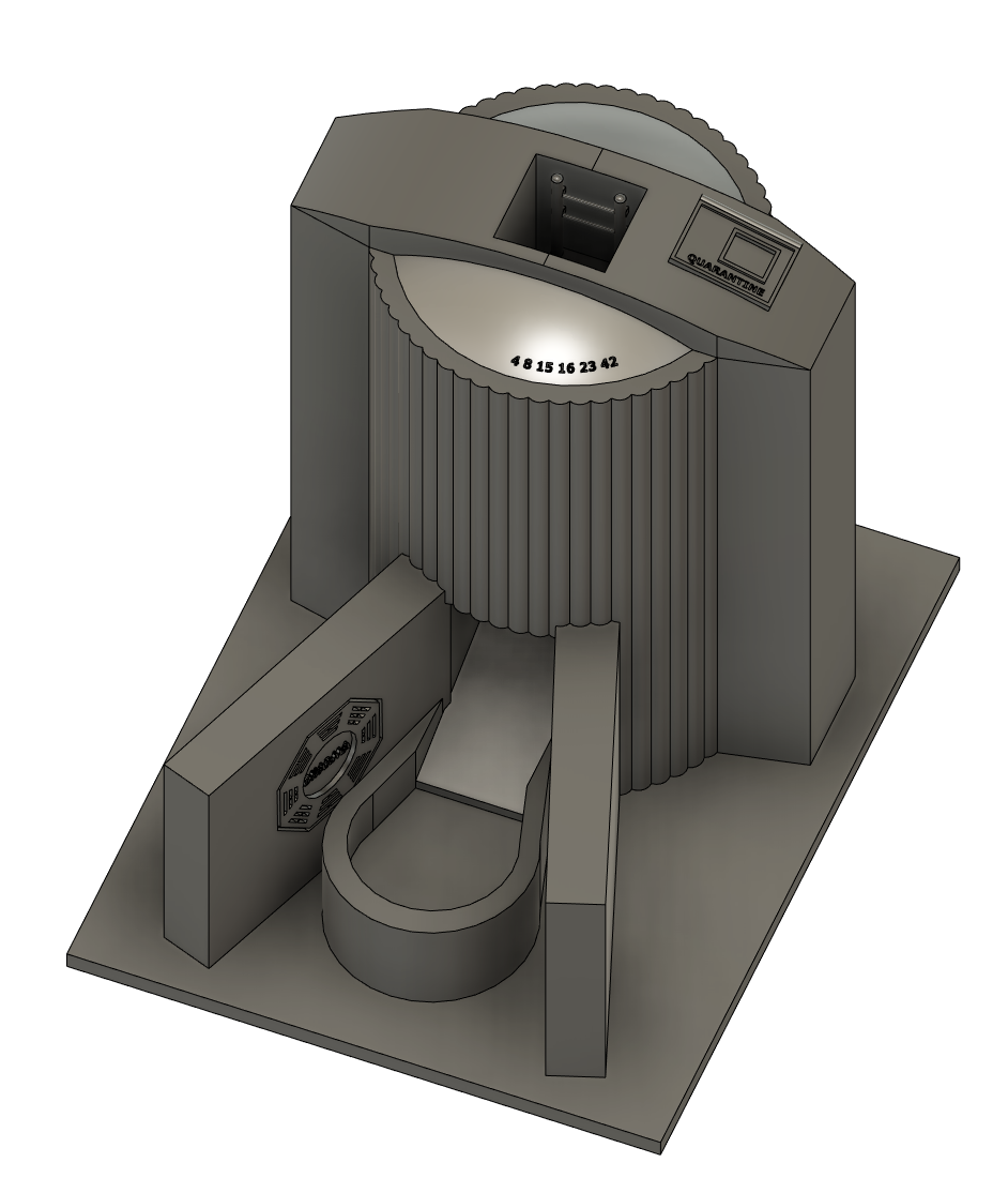 The Hatch Dice Tower - LOST TV show themed Dice Tower by MDMilne | Download free STL model ...