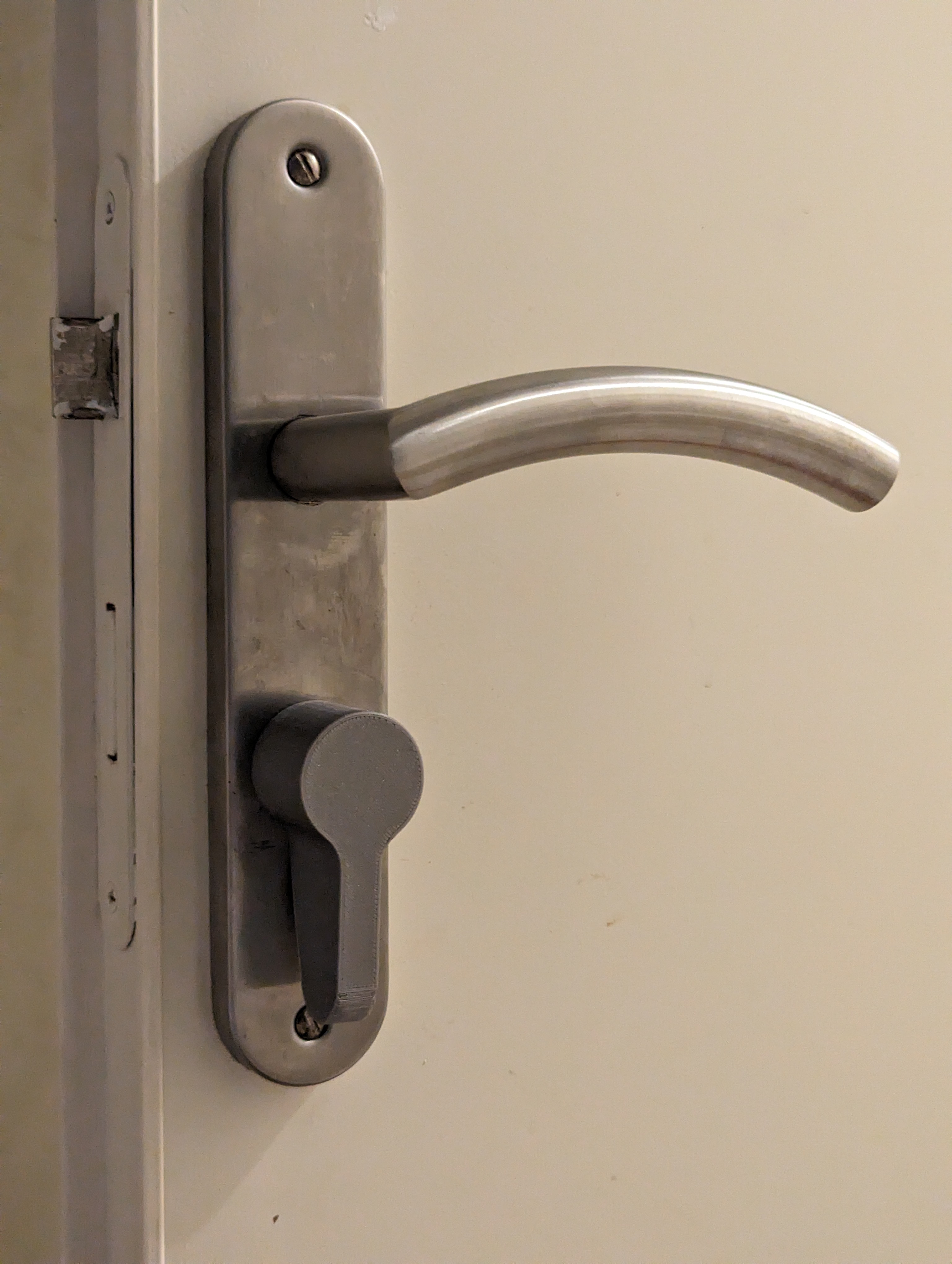 Toilet door lock extender by clement0635 | Download free STL model ...