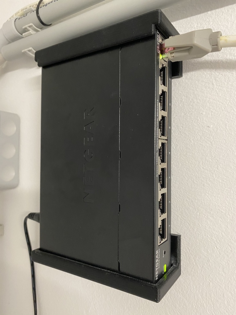 Netgear GS308 Switch wall mount by Benni | Download free STL model ...