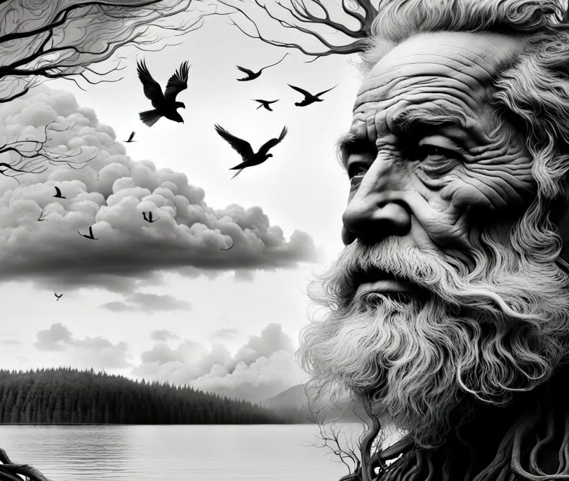 Old man, looking over lake by Andrew Bee | Download free STL model ...