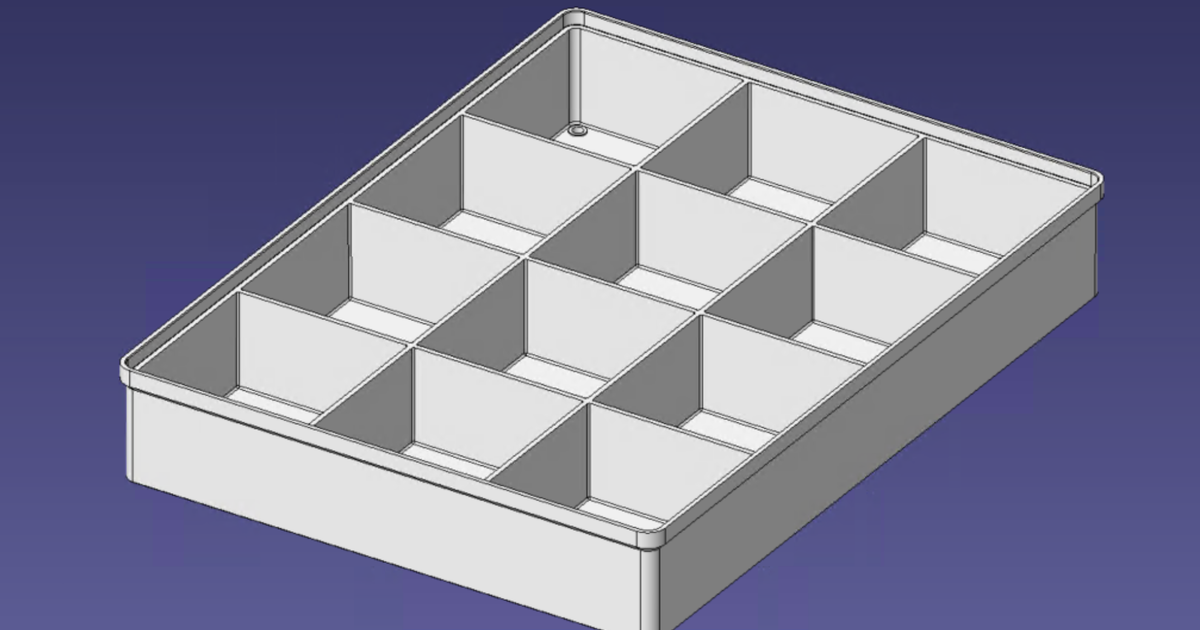 3x4 units, half height, 3x4 grid Stackable Insertbox by Bodo | Download ...