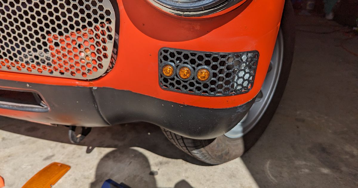 MG Midget 1500 - Front Turn Signal Cutout Fillers by Kevin Wells ...