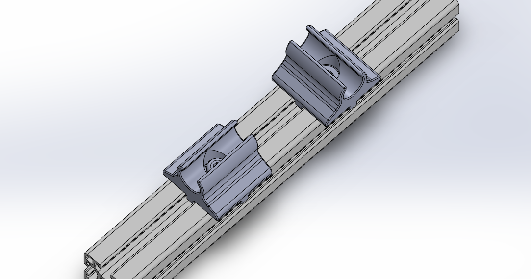 Thule awning hand crank storage clip for 40-series 8020 rails by phiba ...