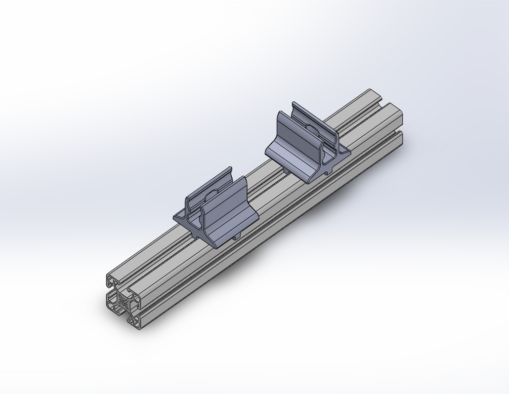 Thule awning hand crank storage clip for 40-series 8020 rails by phiba | Download free STL model ...