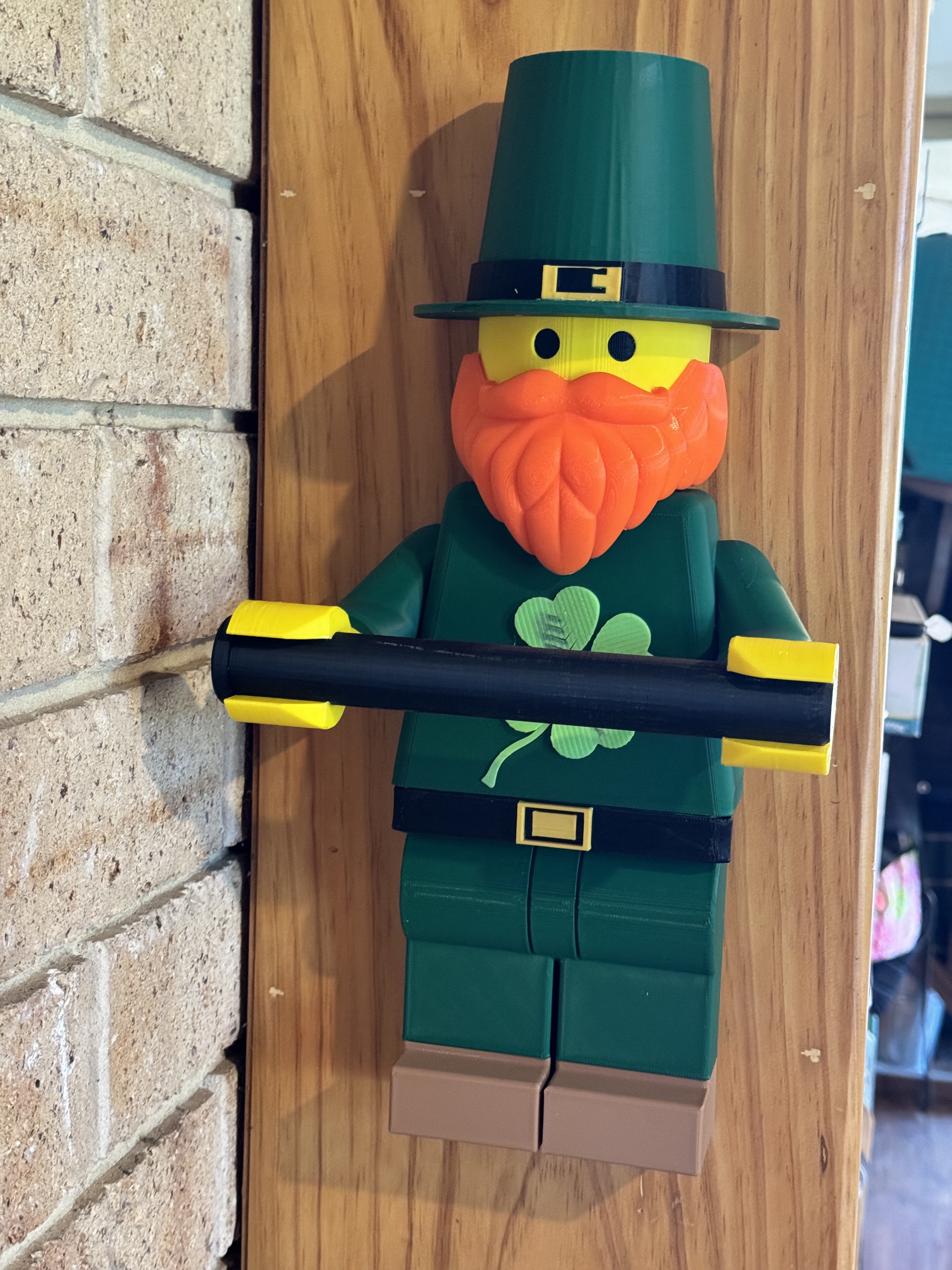 Lucky irish legoman toilet roll holder by Primewelder | Download free ...