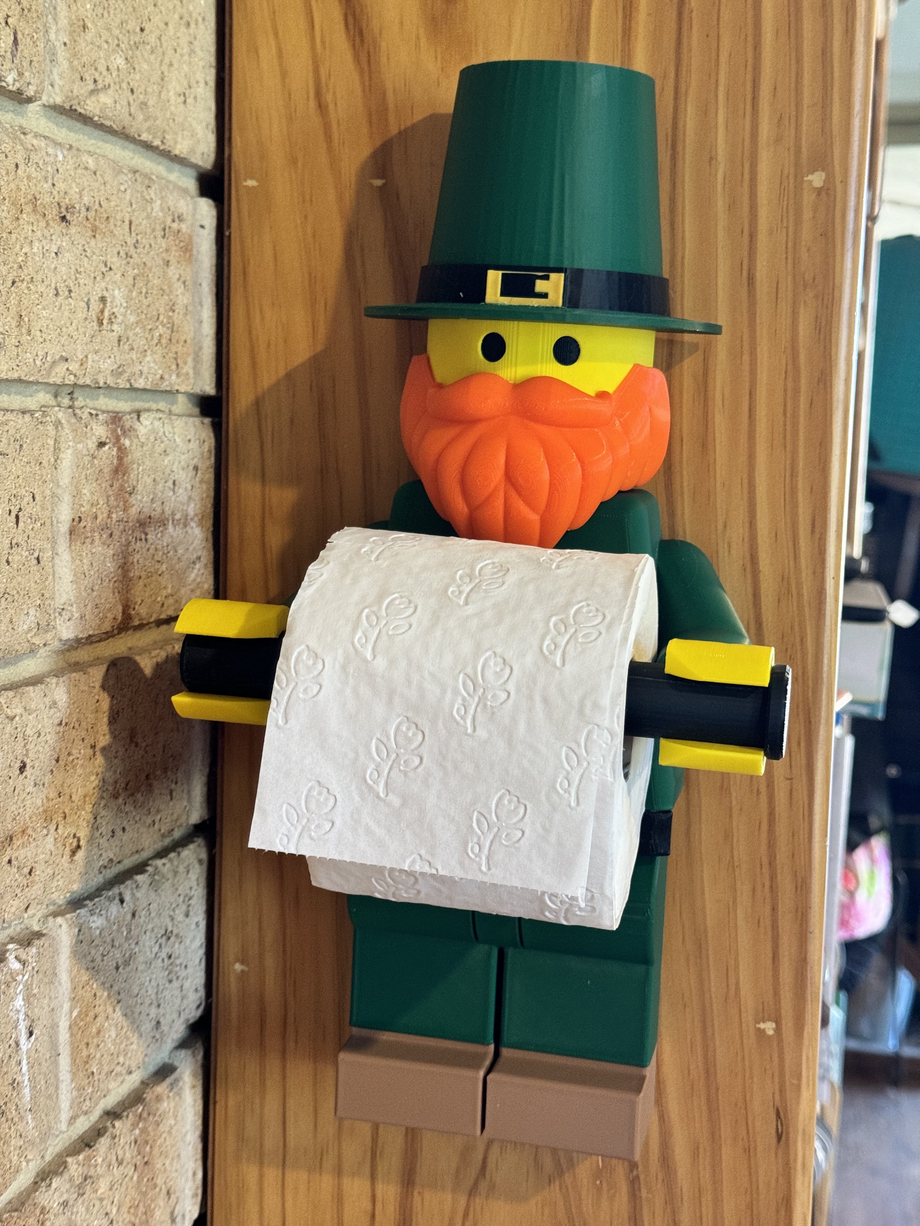 Lucky irish legoman toilet roll holder by Primewelder | Download free ...