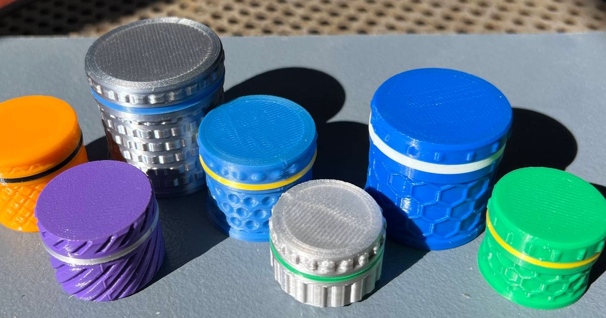Containers with Threaded Lids - Multiple Styles by Timinator | Download ...