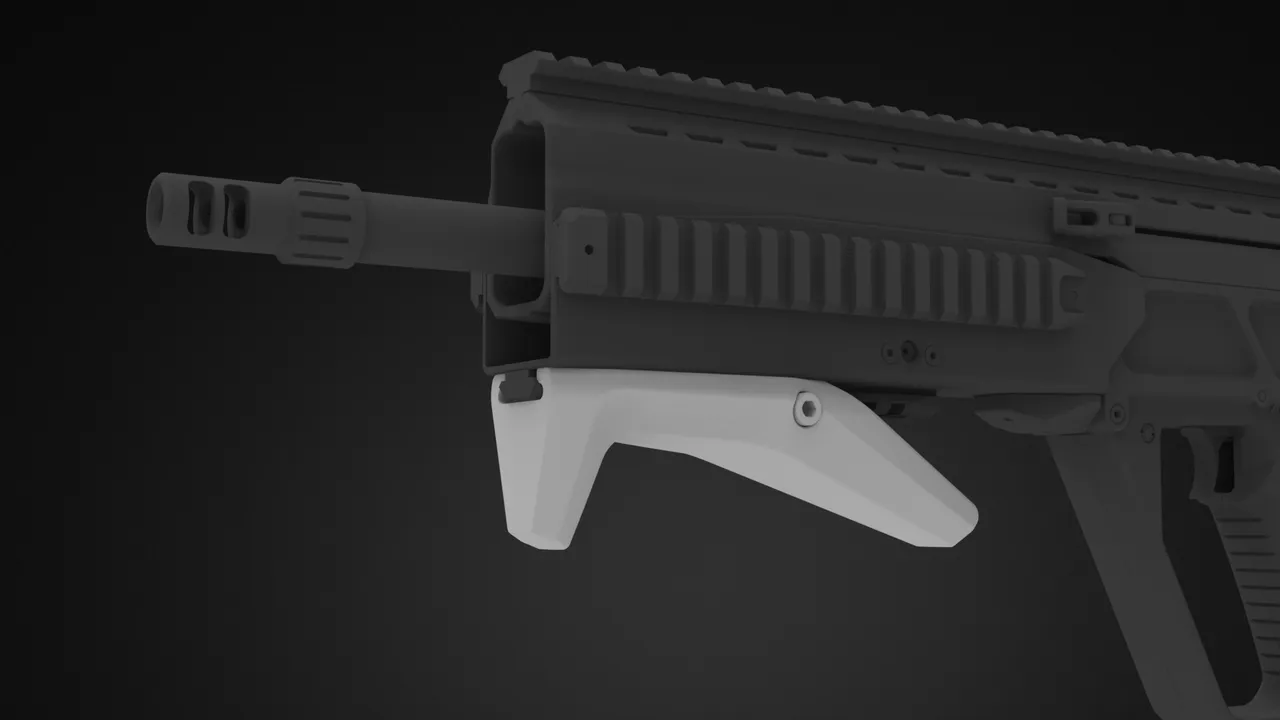 AR Forward Angled Grip by Polymera | Download free STL model ...