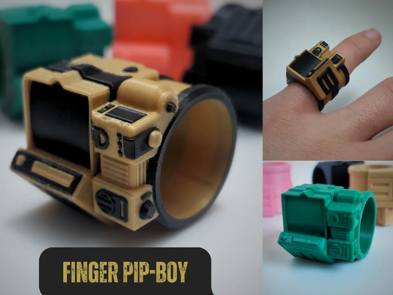 Fallout Pip-Boy Ring - 0.2 Nozzle by Recko | Download free STL model ...