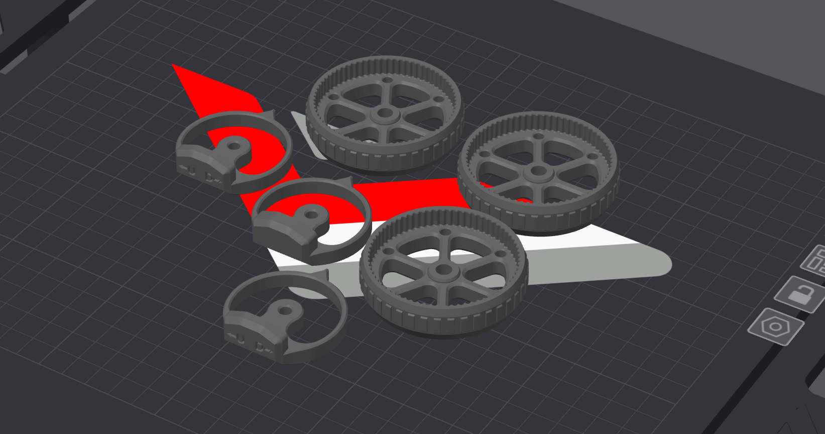 QIDI-TECH X-Max/X-Plus Ratchet Dials - V2 by NexGen-3D-Printing ...