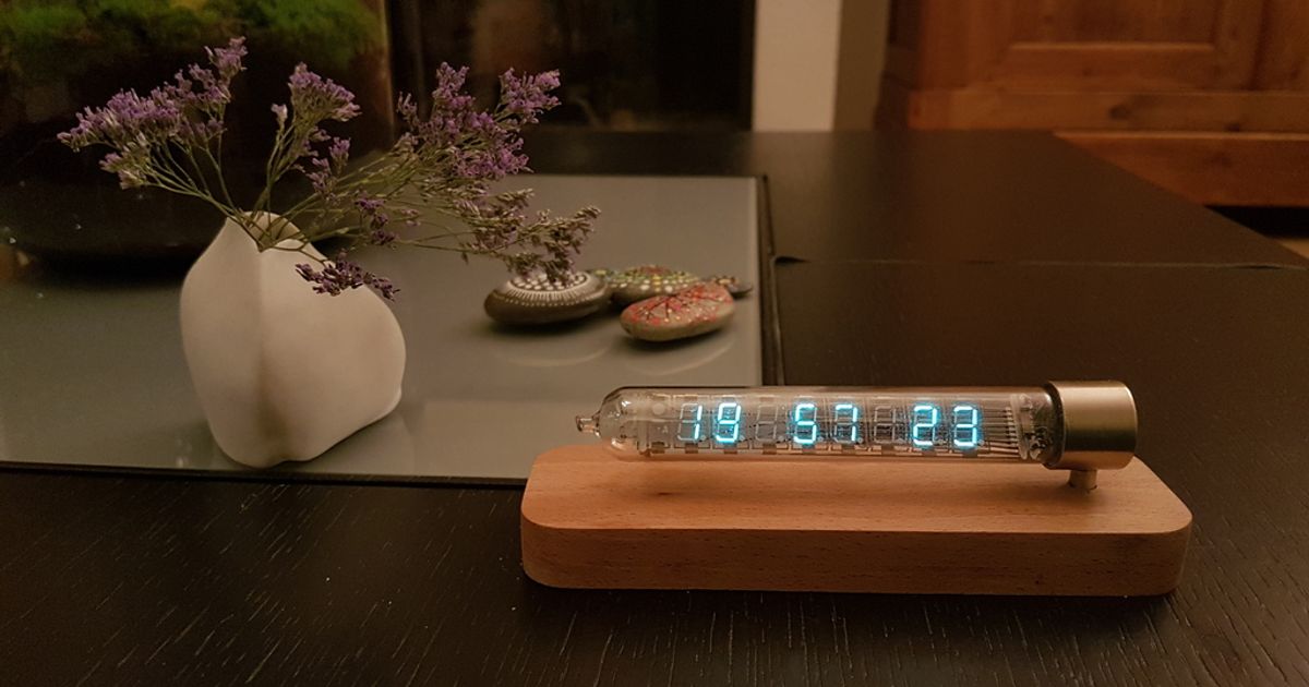 JP IV18 VFD nixie clock by freedom2000 | Download free STL model ...