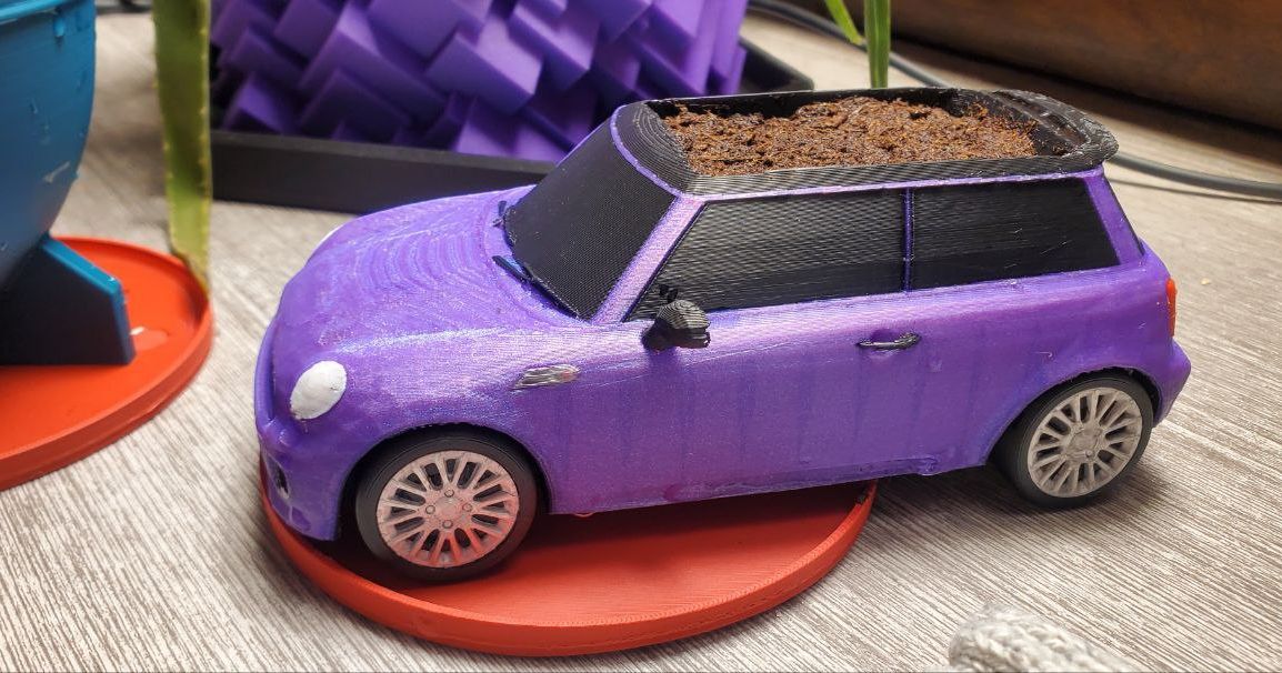 Mini Cooper Planter With Tray by Carpe Universum | Download free STL ...