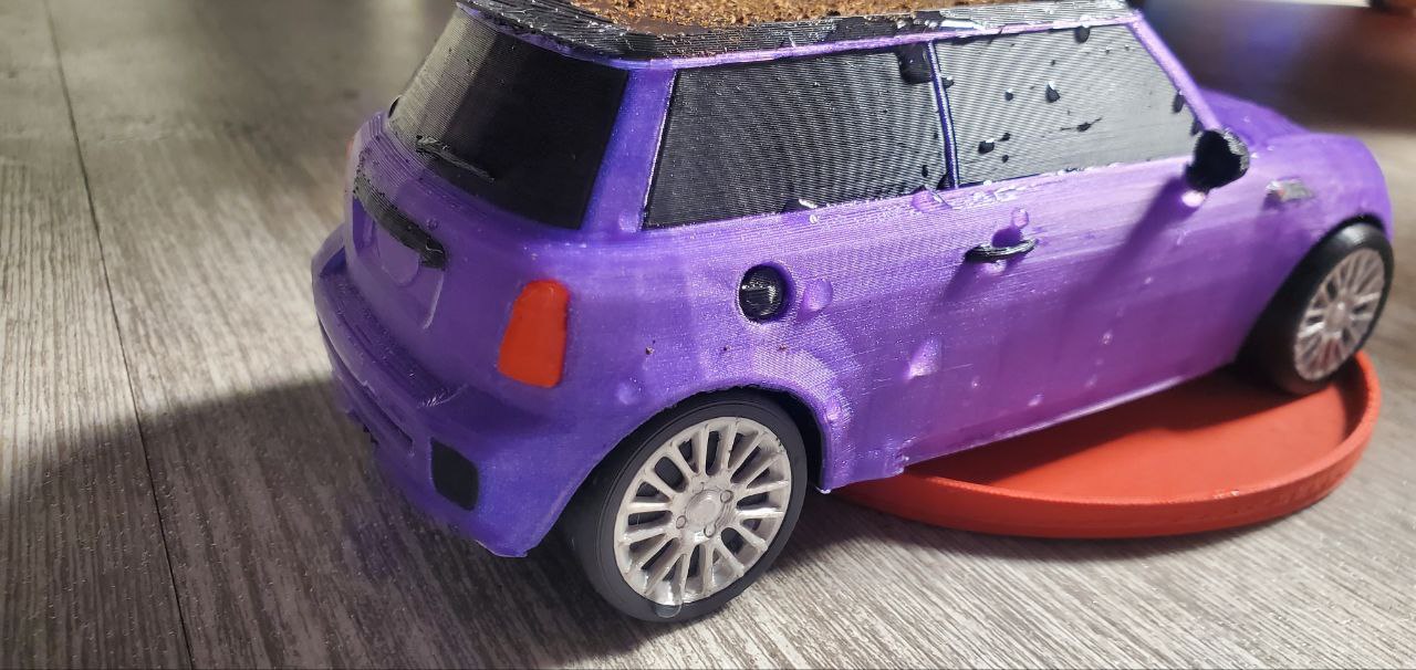 Mini Cooper Planter With Tray by Carpe Universum | Download free STL ...