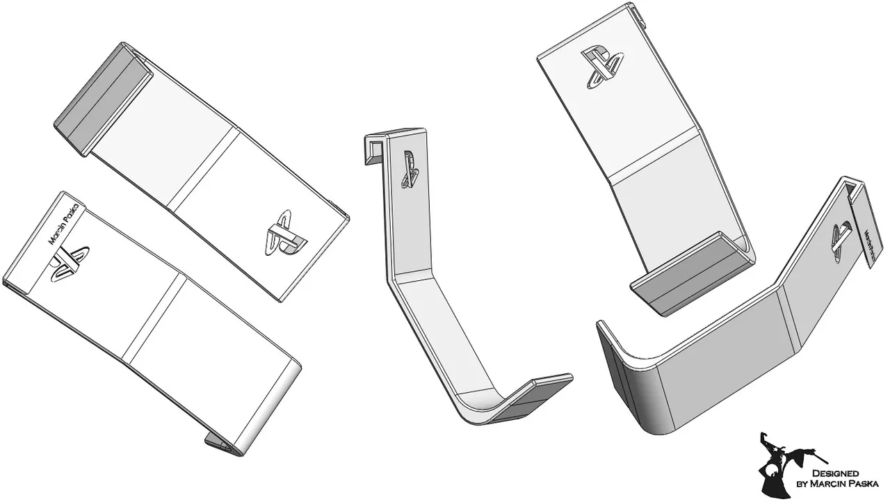 PS5 controller hanger by MarcinPaska | Download free STL model ...
