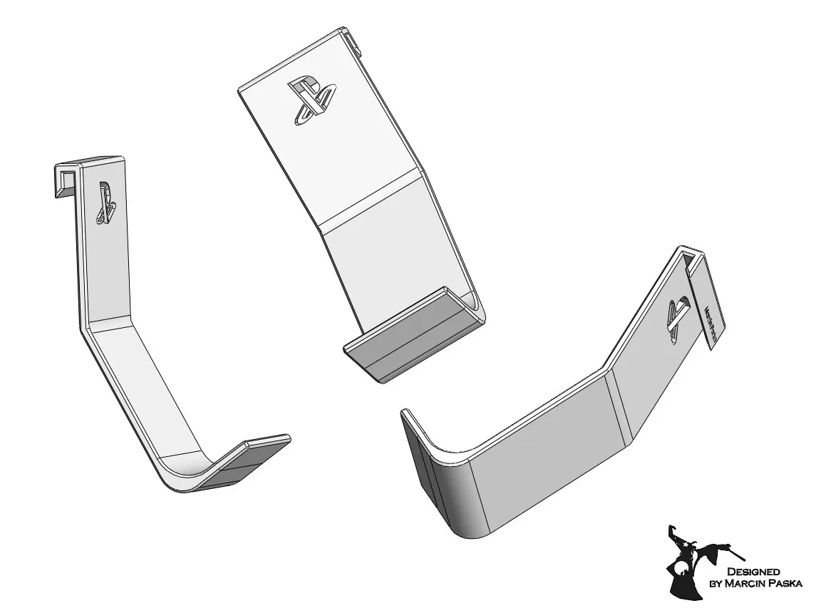 PS5 controller hanger by MarcinPaska | Download free STL model ...