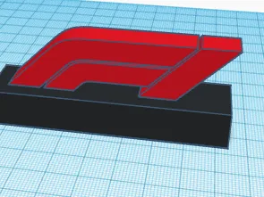 Decorative Formula 1 Logo- F1 new logo by chrisbix | Download free STL ...