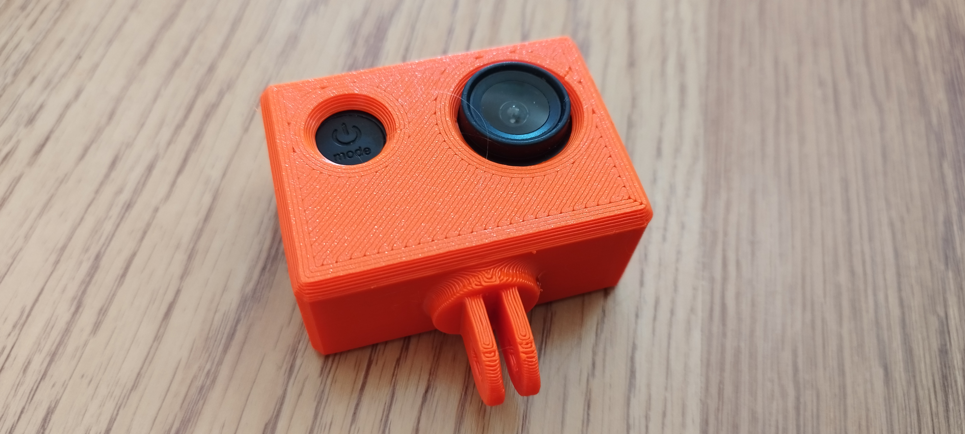 Action Camera Case with a Mount by higherisko | Download free STL model ...