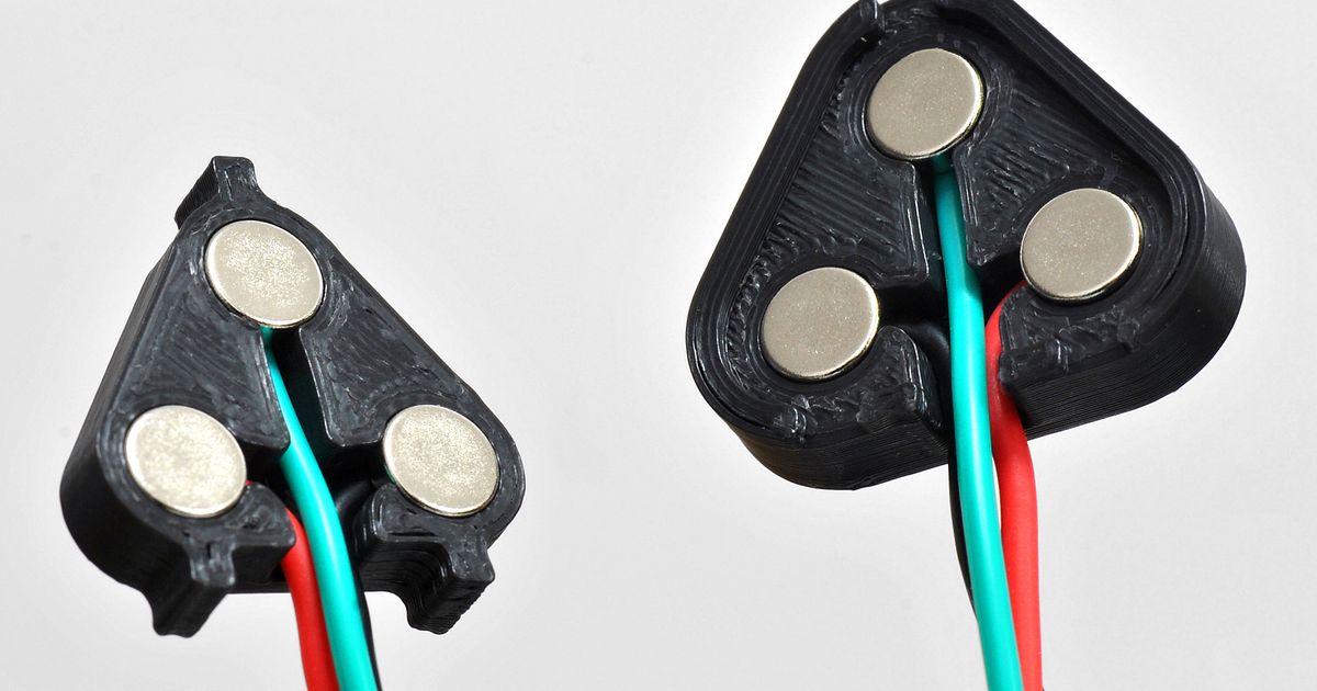 3-Pin Magnetic Connector for Electronic Projects by TamiyaGuy ...