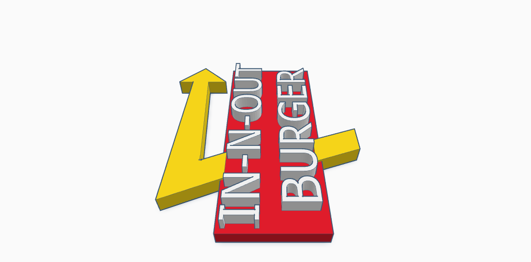 IN-N-OUT logo by isaiah | Download free STL model | Printables.com