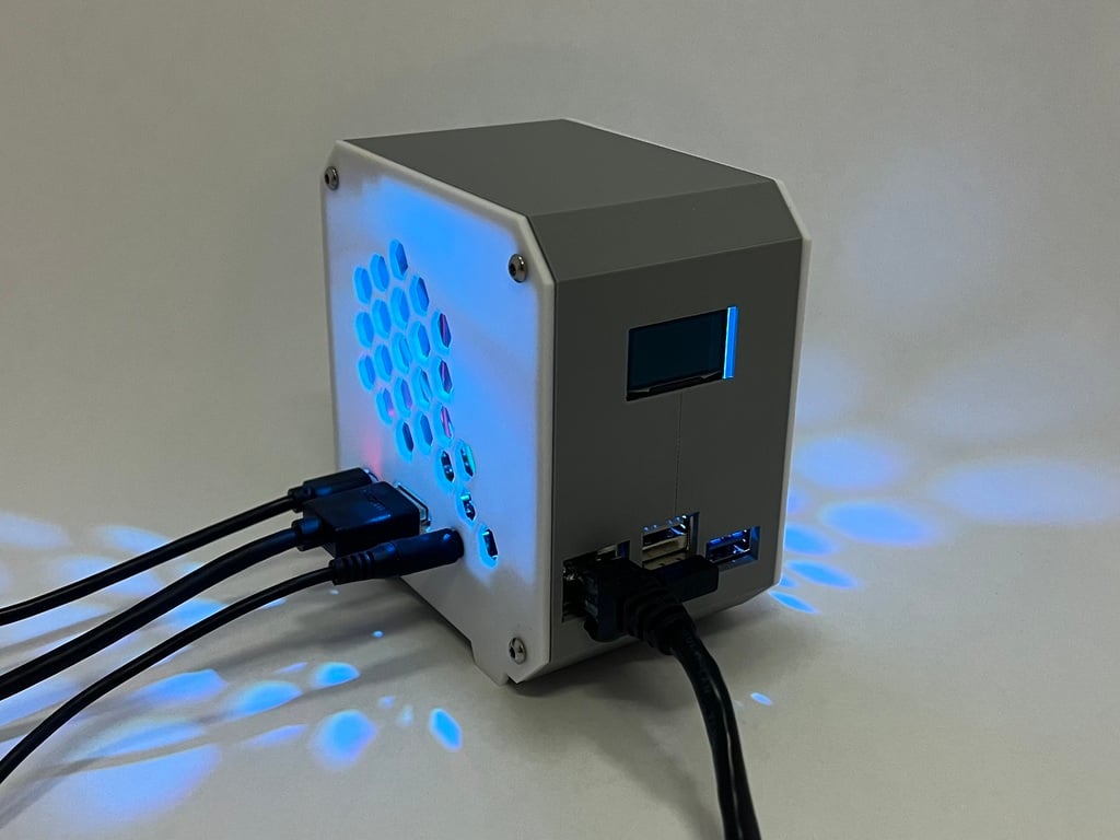 ROC-RK3328-CC (Renegade) Mini PC Case With OLED Stats Display by Krazy ...