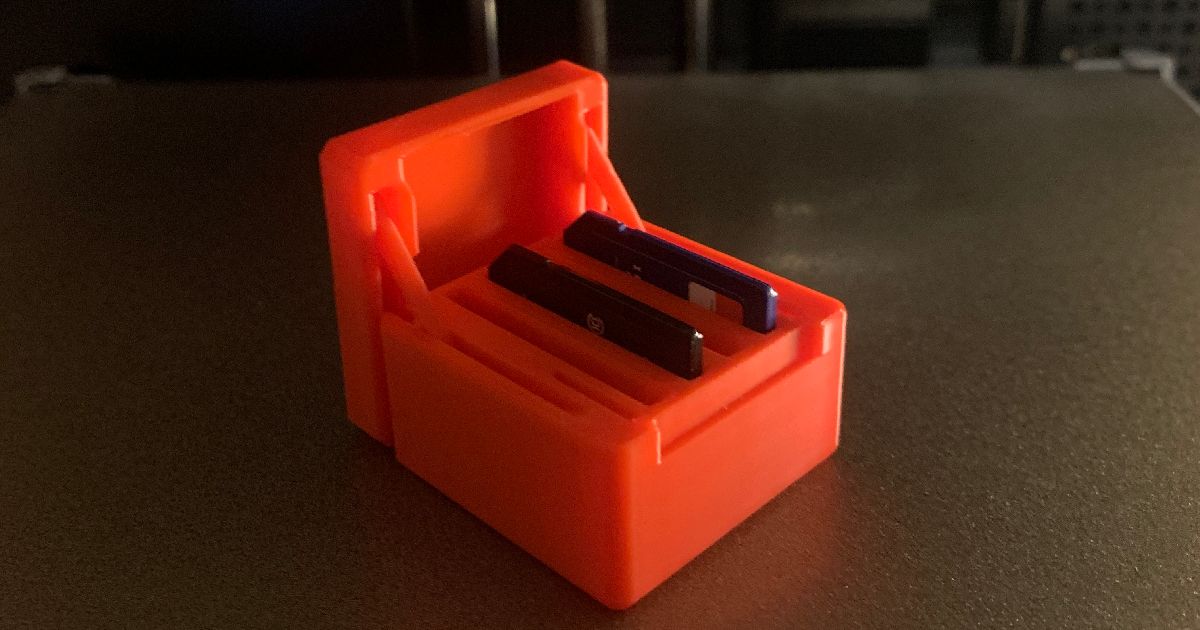 Print In Place - SD Card Box (Remix) by Lewseria | Download free STL ...