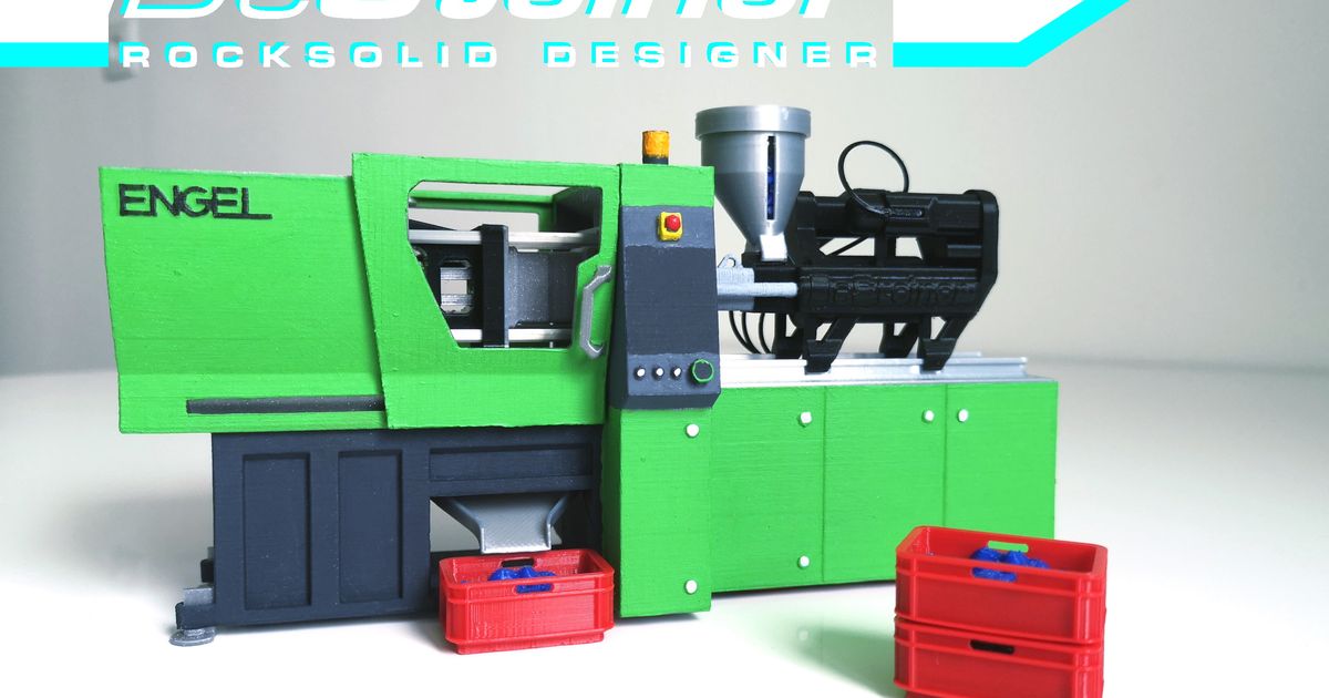 ENGEL 1:20 miniature injection molding machine (e-mac 170-50) by ...