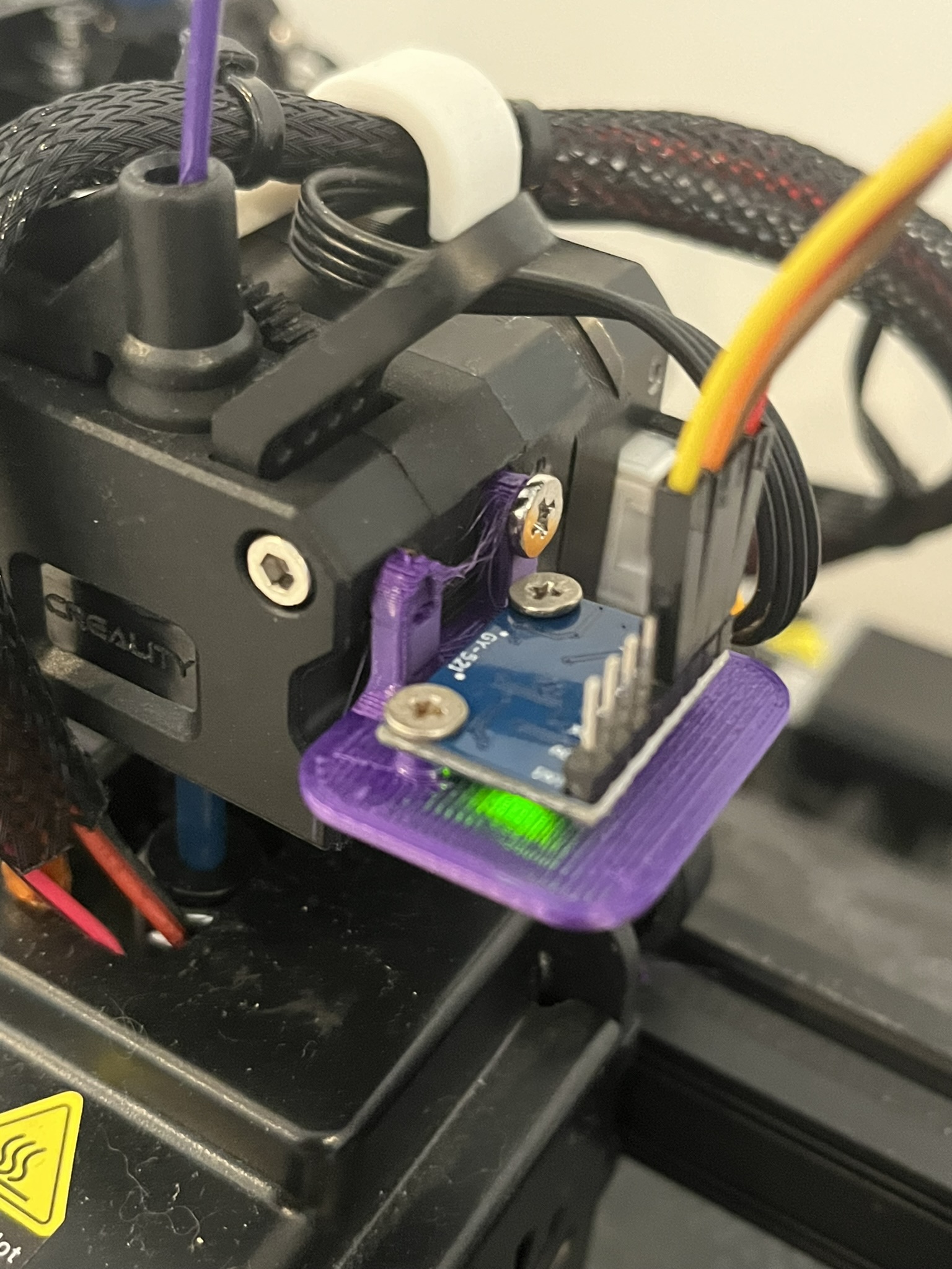 MPU-6050 Mount for Ender 3 V2 with Sprite Extruder by A V | Download ...