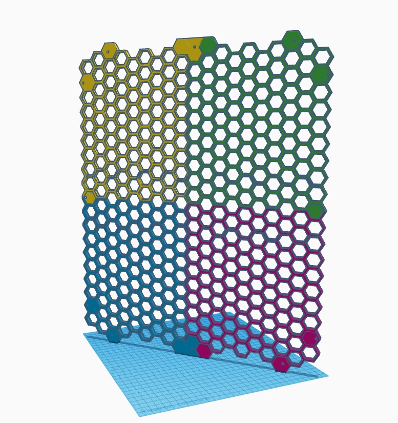 K1 Max honeycomb wall (left side) by SaSke | Download free STL model ...