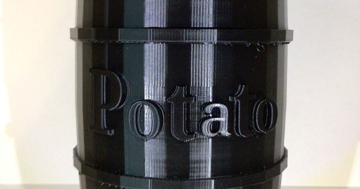 Potato Barrel by Gage M | Download free STL model | Printables.com