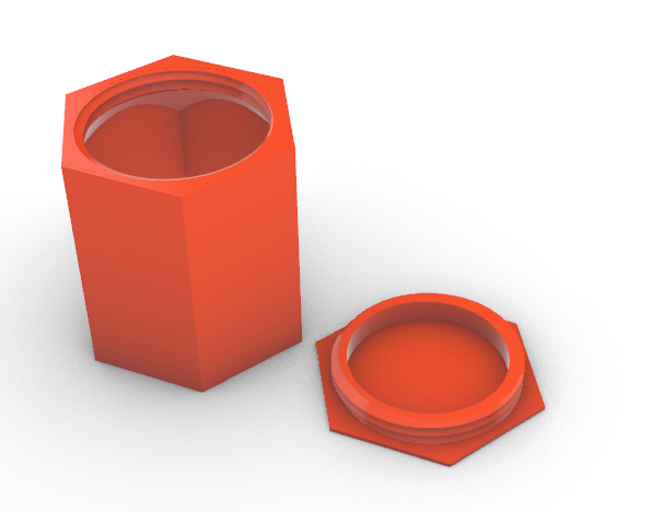 Hexagonal threadable box by mstejska | Download free STL model ...