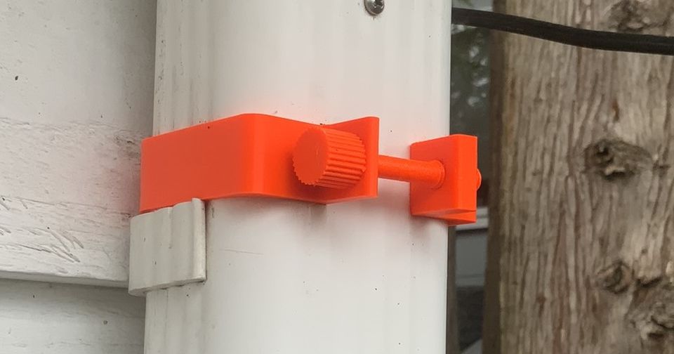 Gutter Downspout Bracket by jekamis | Download free STL model ...