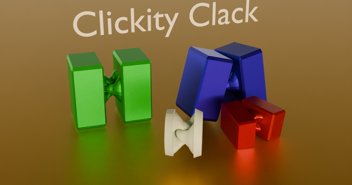 Clickity Clacks (test linkage) by tduerig | Download free STL model ...