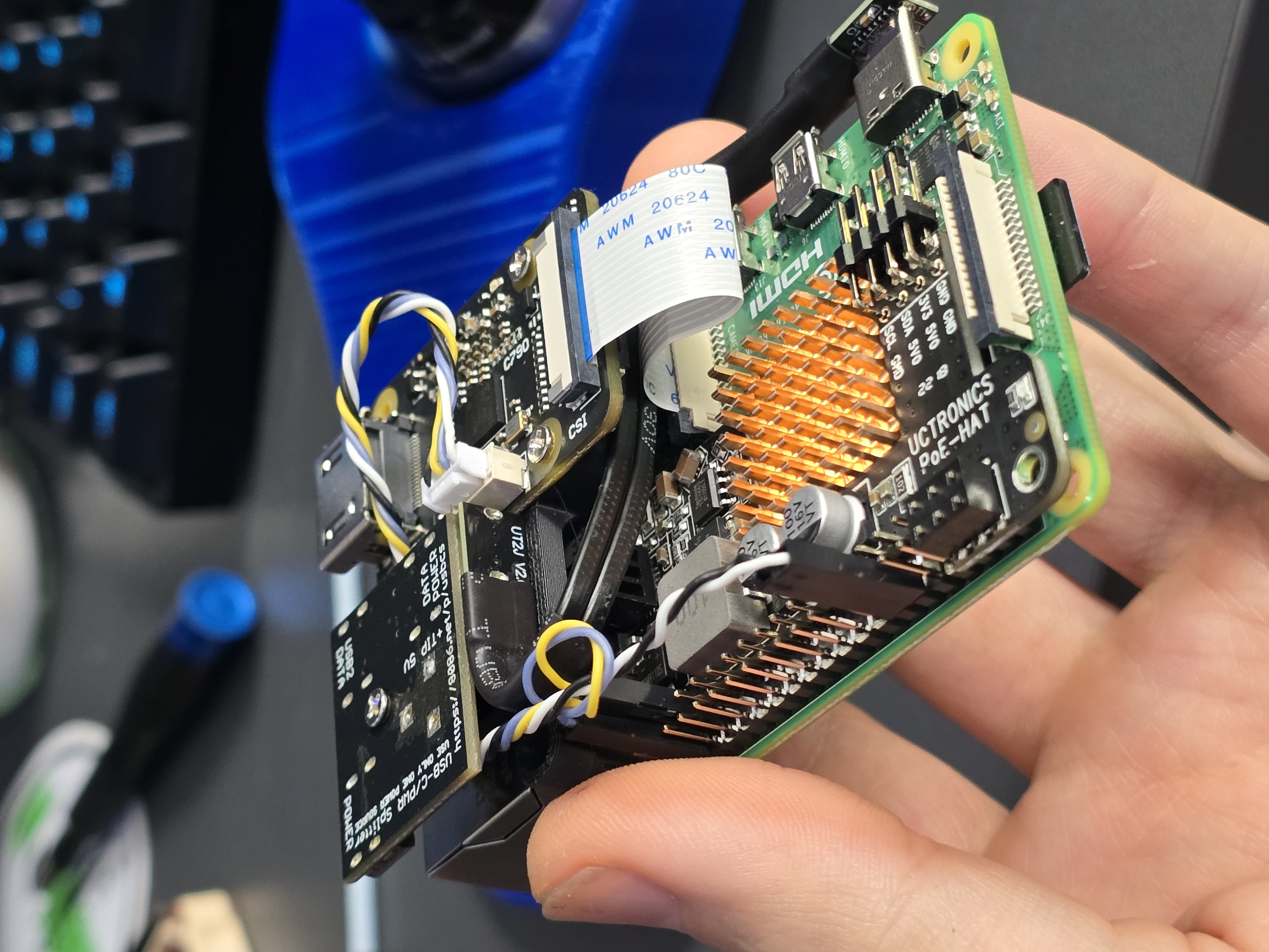 PiKVM case with OLED and PoE by t3chguy | Download free STL model ...