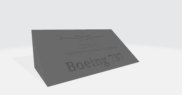 Boeing 737 Info Plaque by Croissant | Download free STL model ...