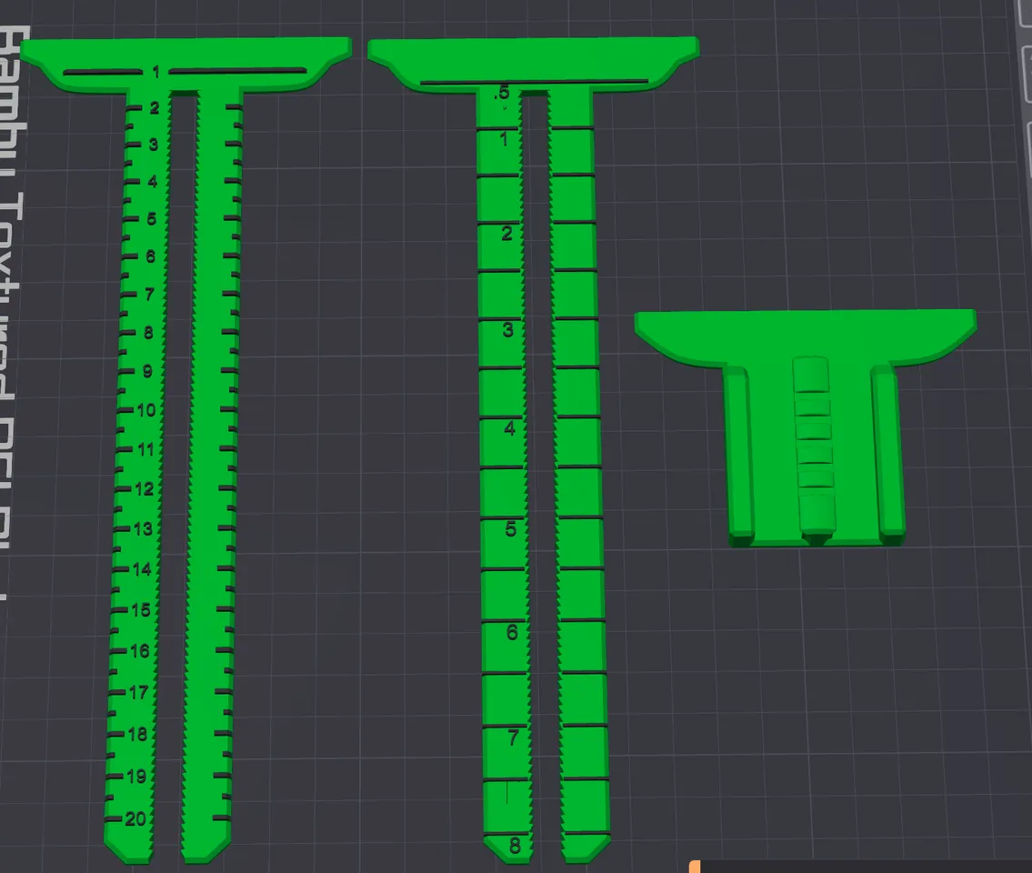 Sewing Ruler Inches by Alexander Stuart | Download free STL model ...