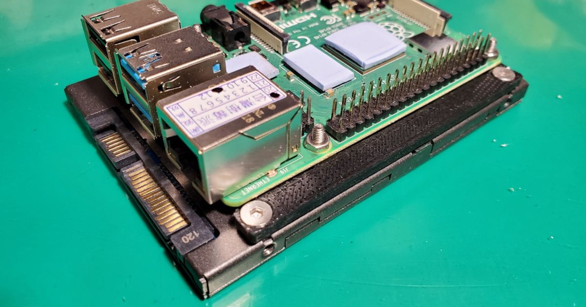 Raspberry Pi mount for SSD by nhchiu | Download free STL model ...