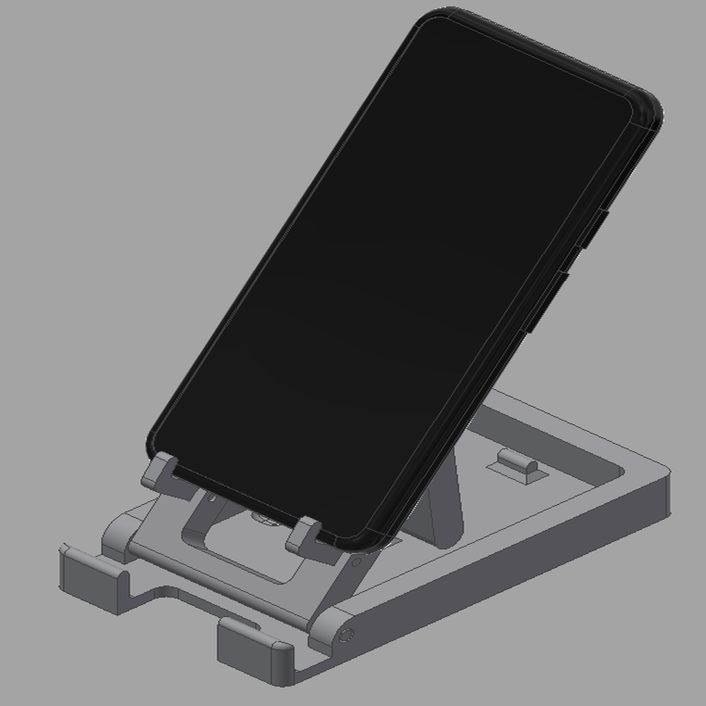 Folding phone stand by Steve Van Dokkumburg | Download free STL model ...
