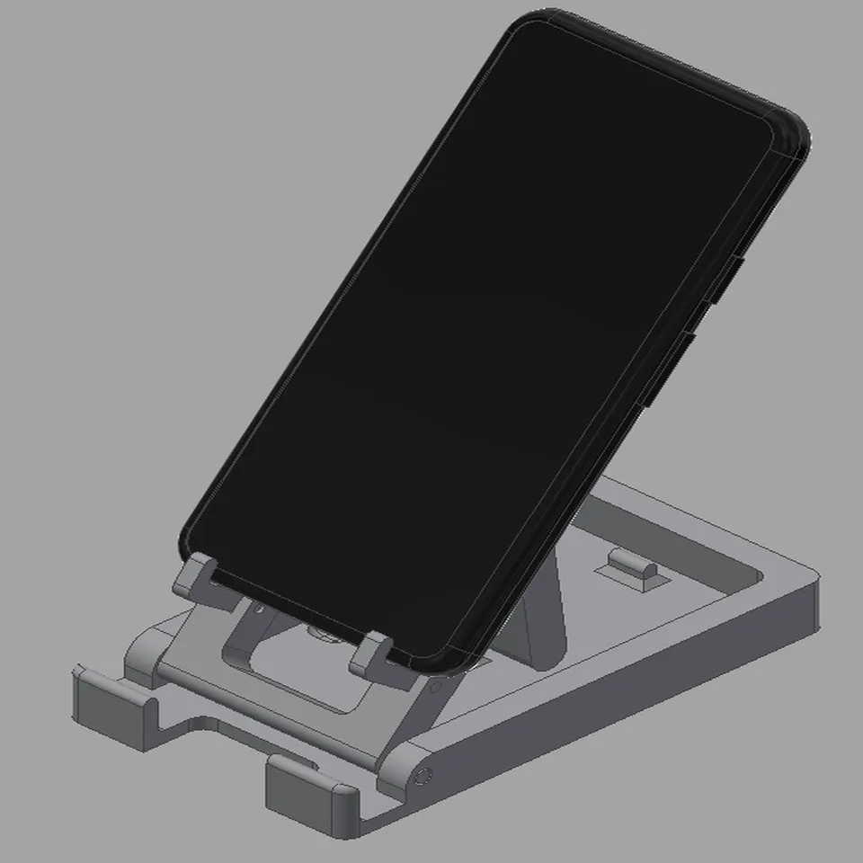 Folding phone stand by Steve Van Dokkumburg | Download free STL model ...