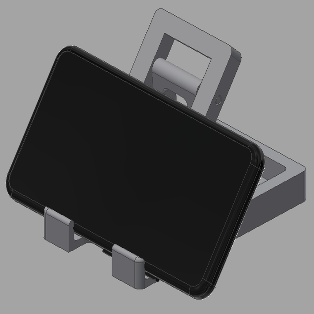 Folding phone stand by Steve Van Dokkumburg | Download free STL model ...