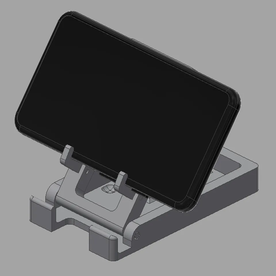 Folding phone stand by Steve Van Dokkumburg | Download free STL model ...